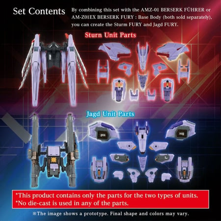 Zoids - Accessoires Zoids AM-Z01CP Berserk Fury Sturm & Jagd Unit ...