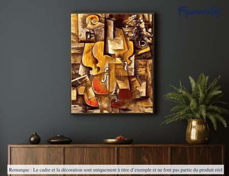 Peinture par Numéro Figured'Art - Picasso Violon et Raisins - Kit de ...
