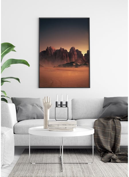 Poster Mars Landscape | A3 : 29,7x42cm- Imagerie Murale - Encadrement ...