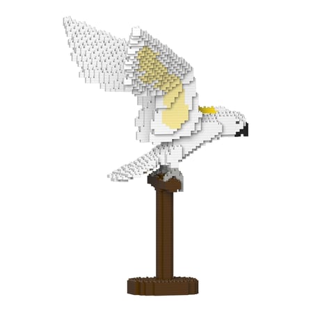 Cacatoès à huppe jaune ailes déployées | JEKCA | 14 ans et +- Jeux de ...