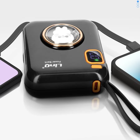 Batterie de Secours 15000mAh Double Connectivité USB C et Lightning ...