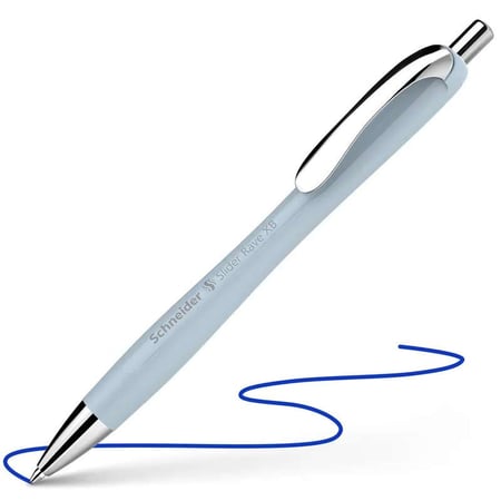 Stylo à bille - Encre bleue - Pointe large - Corps bleu artic ...