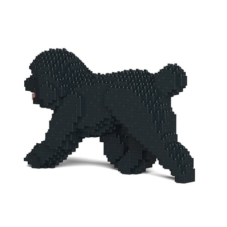 Chien Caniche Nain qui marche noir Taille standard | JEKCA | 14 ans et ...