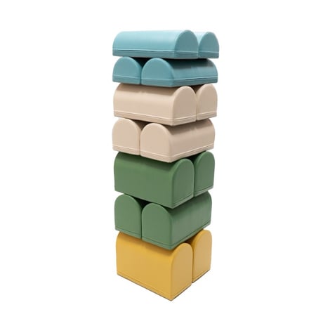 Parcours Motion 14 en mousse turquoise pastel- Jeux à tirer, trainer et ...