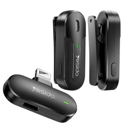 Yesido Double Micro sans Fil Lightning avec MEMS 2.4GHz et Étui 600mAh ...