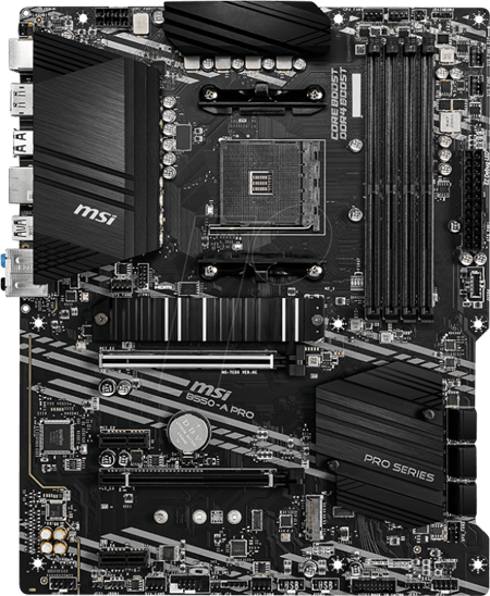 Carte mère MSI - B550-A PRO - Référence fabricant : 7C56-002R - Noir ...