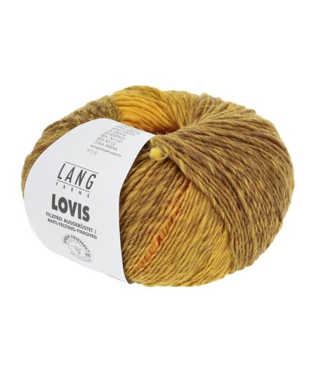 Pelote à tricoter 100% Laine Vierge LOVIS - Lang Yarns 0005 jaune - Fil à tricoter - Tricot ...
