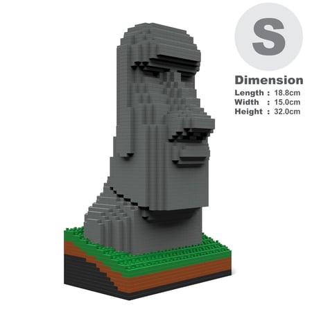 Statue Moaï | JEKCA | 14 ans et +- Jeux de construction | Cultura