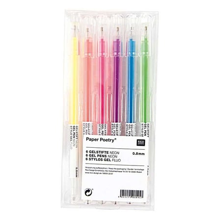 Stylo gel Fluo Kit 6 pieces Cultura
