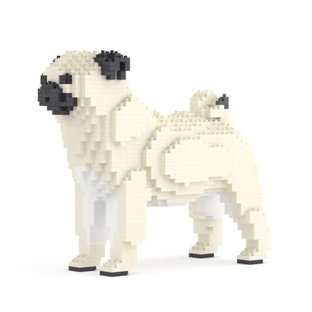 Chien Carlin crème Taille standard | JEKCA | 14 ans et +- Jeux de ...