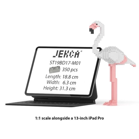 Flamant blanc | JEKCA | 14 ans et +- Jeux de construction | Cultura