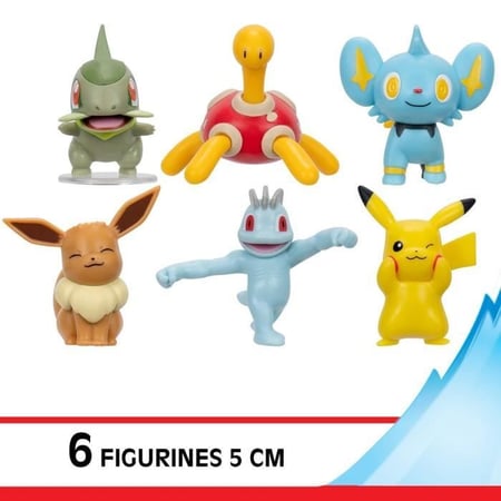 Pack 6 Figurines Pokémon - JW3614 - 5 cm - Combats Pokémon | Cultura