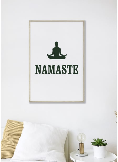 Affiche 'Namasté' | A3 : 29,7x42cm- Imagerie Murale - Encadrement | Cultura