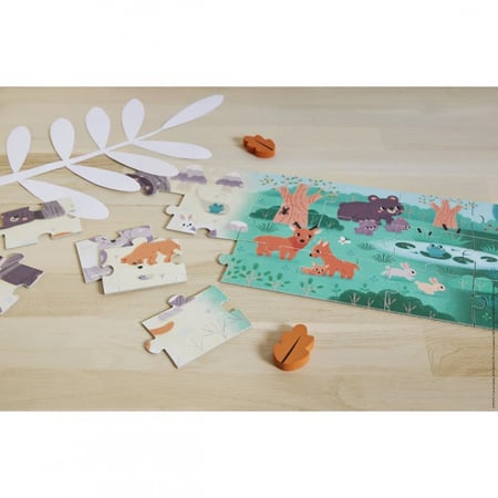 Partenariat WWF® - Puzzle Carton - Puzzle 4 Saisons - 36 Pièces ...