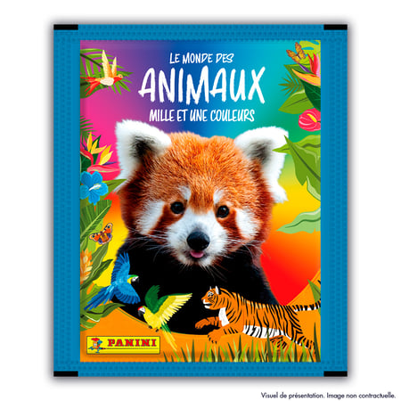 Album + 4 pochettes de stickers Le monde des animaux mille et une ...