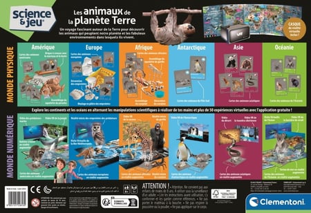 Les animaux de la planète Terre - Réalité Virtuelle - Clementoni - Jeux ...