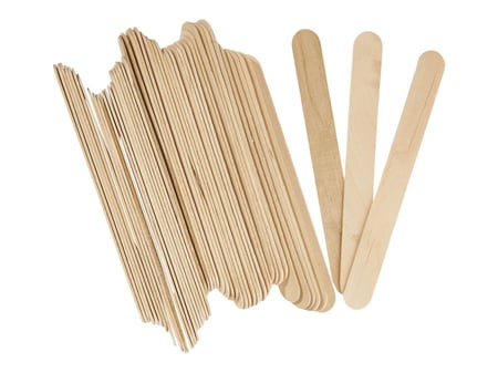 Set de 50 bâtonnets larges bois naturel - Créalia - Accessoires déco en ...