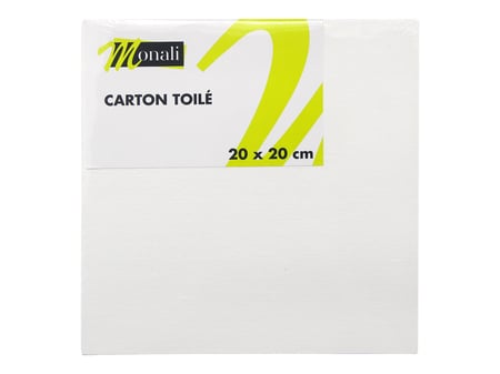 Carton toilé 20x20cm - Monali - Cartons toilés - Toiles | Cultura