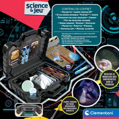 Valisette scientifique - Clementoni - Jeux Expériences scientifiques ...