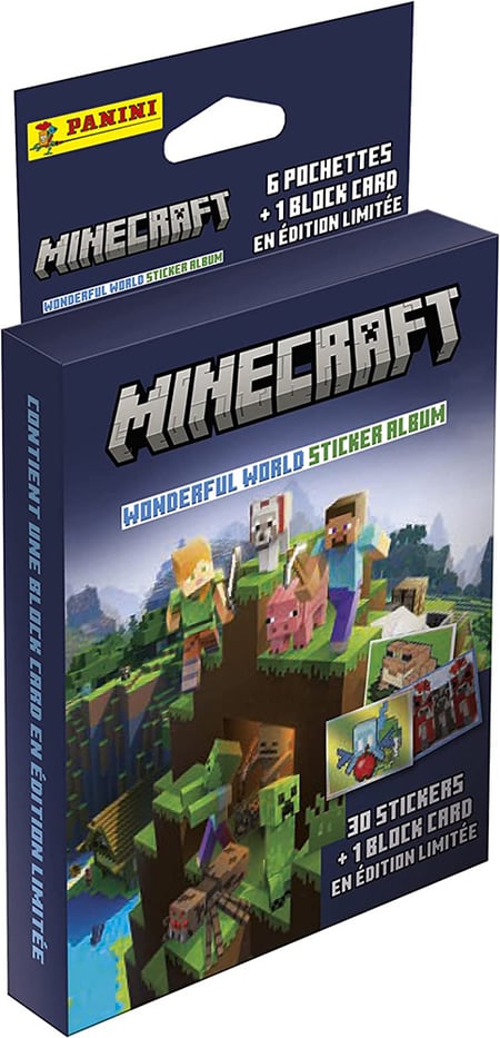 Minecraft 2 Blister 6 Pochettes + 1 Carte Edition limitée - Panini ...