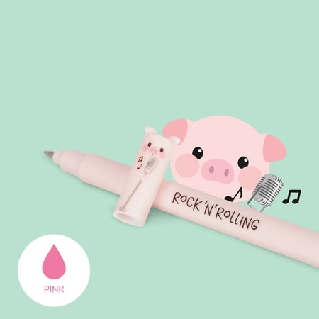 Lot de 4 stylos à encre gel effaçable Legami - Animaux de la ferme ...