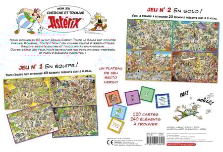 Mon jeu cherche et trouve - Astérix - Coffret avec plateau et cartes ...