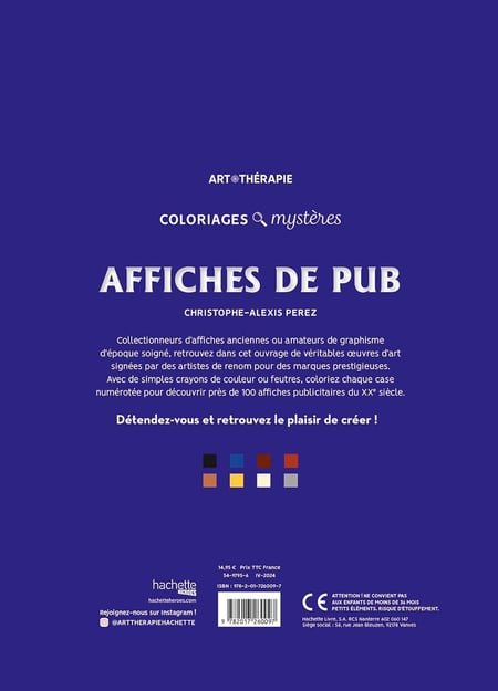 Coloriages mystères - Affiches de pub | Cultura