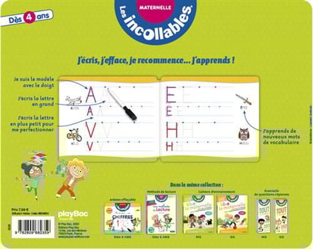 Les incollables - ma premiere ardoise - majuscules | Cultura