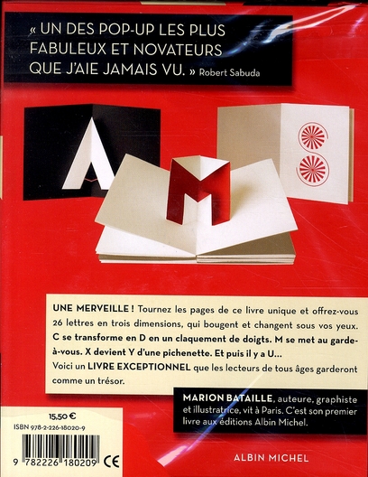 ABC 3D : Marion Bataille - 2226180206 - Livres pour enfants dès 3 ans ...