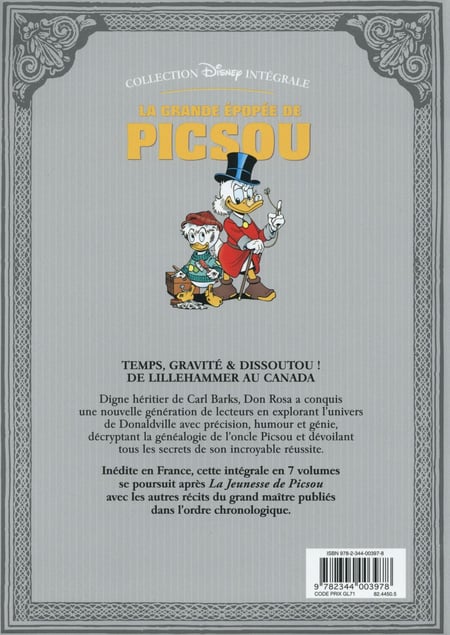 La grande épopée de Picsou : Intégrale vol.5 : le trésor de Crésus et ...