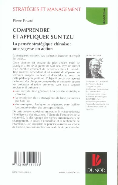 Comprendre et appliquer sun tzu - la pensee strategique chinoise : une ...