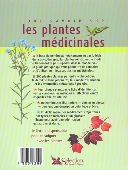 Tout savoir sur les plantes medicinales : Collectif - 2709848902 ...