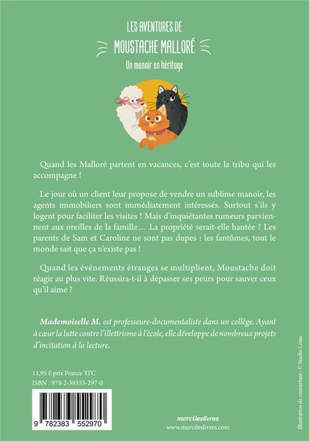 Les aventures de moustache Malloré : un manoir en héritage : Myriam ...