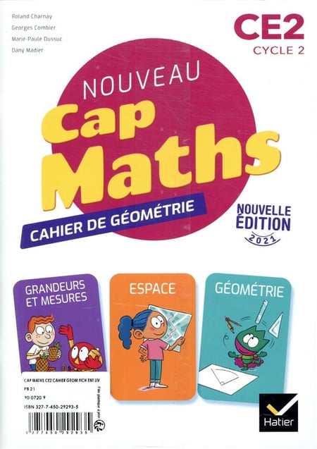 Cap maths : CE2 - fichier entrainement + cahier géometrie + livret ...