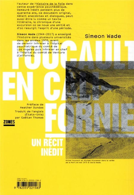 Foucault en Californie - un récit inédit : Simeon Wade - 2355221588 ...