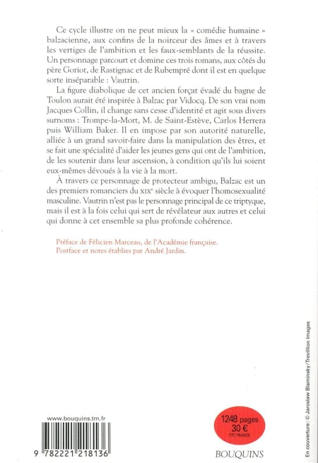 Balzac - le cycle de Vautrin - le père Goriot, illusions perdues ...