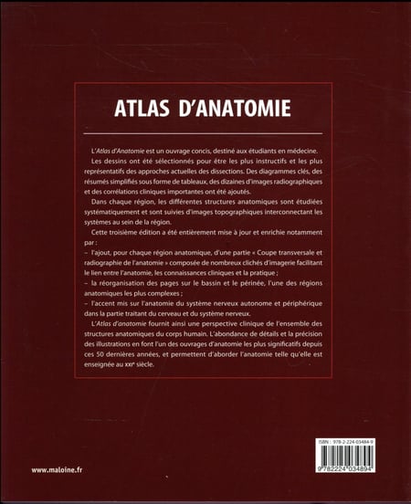 Atlas d'anatomie (3e édition) : Anne Gilroy,Brian Macpherson ...