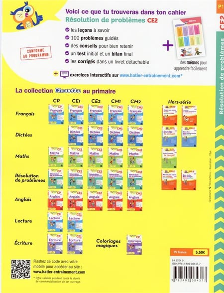 Chouette entraînement Tome P19 : résolution de problèmes - CE2 ...