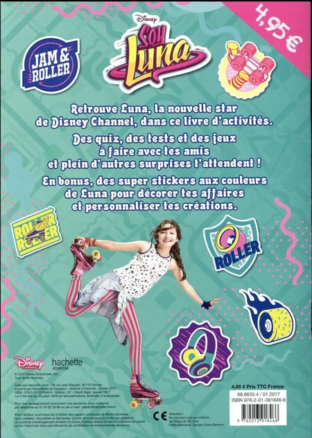 Soy luna - jeux et stickers t.3- Coloriage et Dessin - Livres de jeux ...