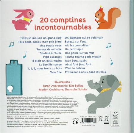 Mon premier recueil de comptines : Sarah Andreacchio,Ella Bailey,Satake Shunsuke,Marion Cocklico ...