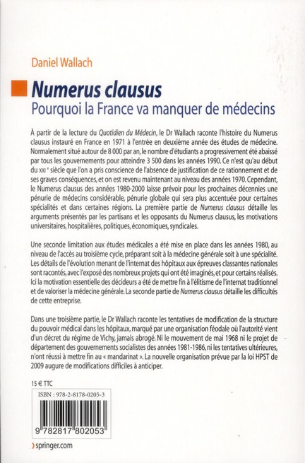 Numerus clausus - pourquoi la France va manquer de médecins : Daniel ...