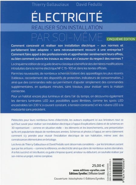 Électricité : réaliser son installation électrique par soi-même : David Fedullo,Thierry ...