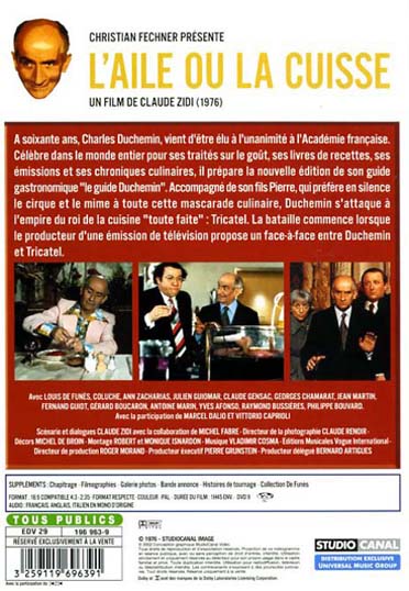 L'Aile ou la cuisse - DVD Comédie - Films DVD & Blu-ray | Cultura