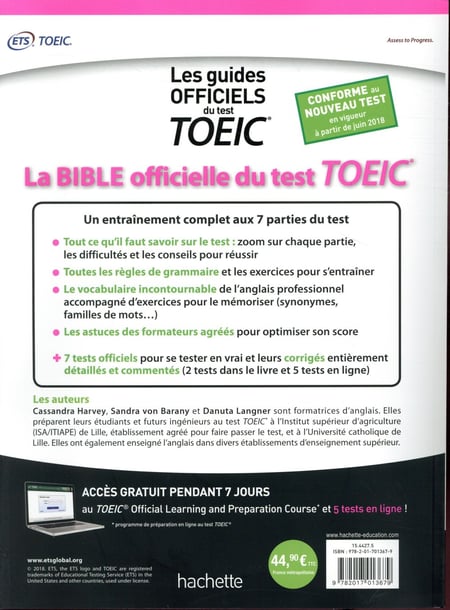 La Bible Officielle Du TOEIC® (conforme Au Nouveau Test, 46% OFF