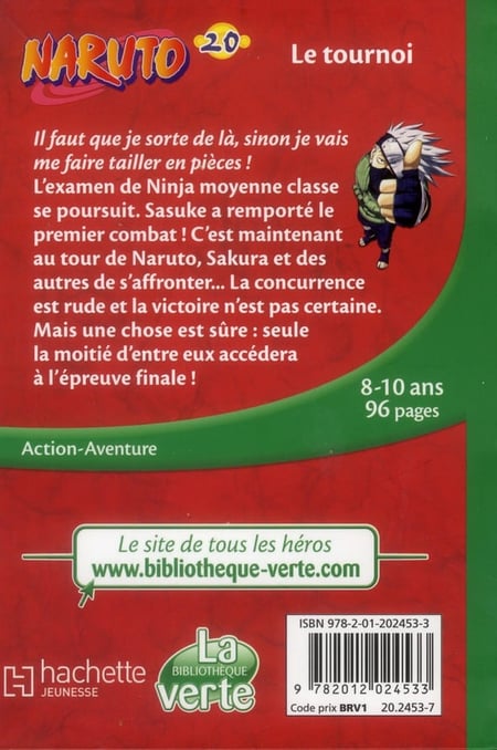 Naruto Tome 20 : le tournoi : Masashi Kishimoto - Romans - Livres dès 12 ans - Livres pour ...