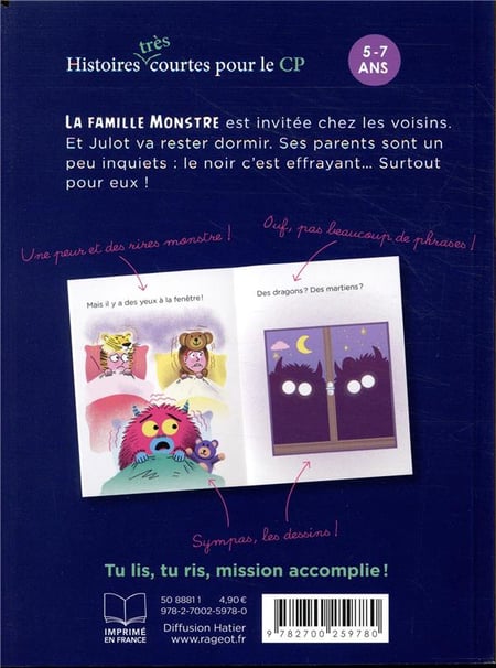 La famille monstre a peur du noir : Falzar,Nikol - 2700259785 - Livres ...