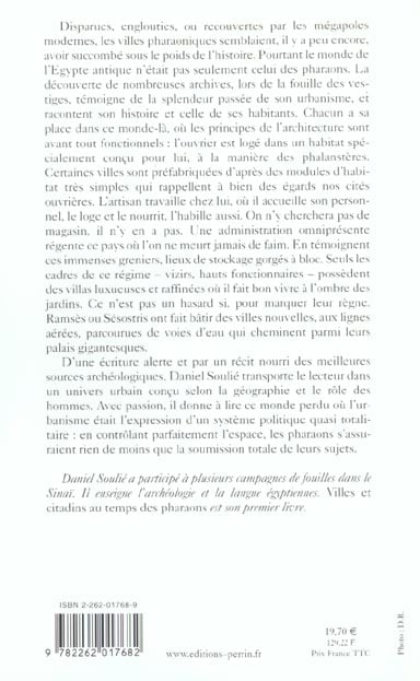 Villes et citadins au temps des pharaons : Daniel Soulié - 2262017689 ...