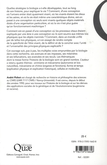 Expliquer la vie - de l'âme à la molécule : André Pichot - 2759216624 ...