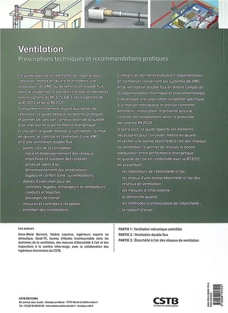 Ventilation : Prescriptions techniques et recommandations pratiques (2e édition) : Anne-Marie ...