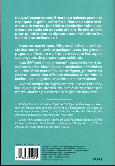 Autopsie des coeurs célèbres : David Alliot,Philippe Charlier | Cultura